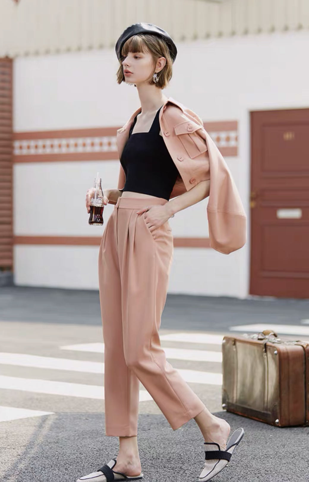 Eden Utility Jacket + Trousers Set - Peach – FancyAdd