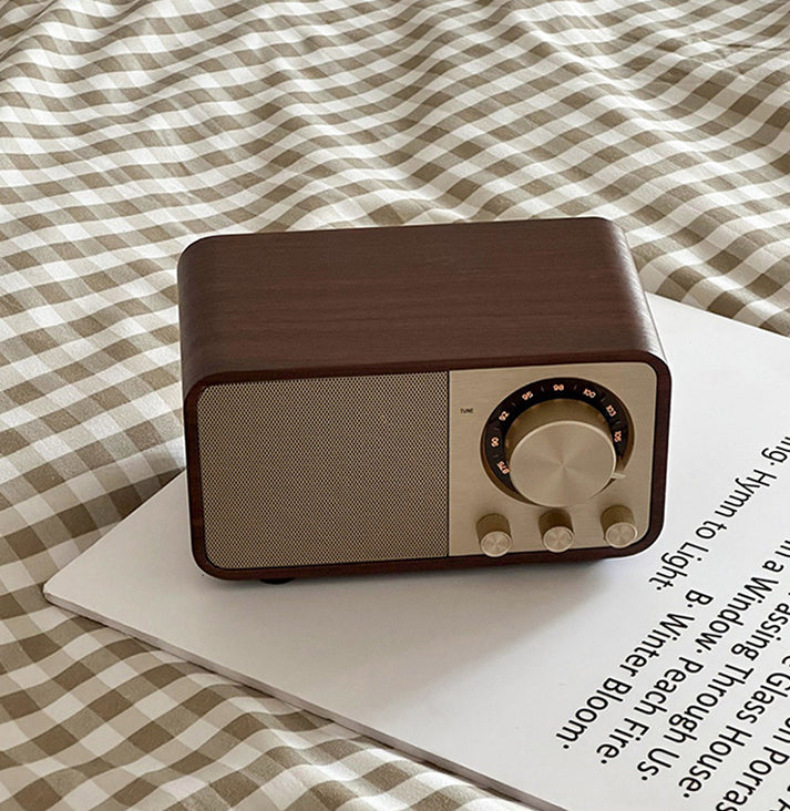 Walnut Retro Bluetooth Speaker Radio – FancyAdd
