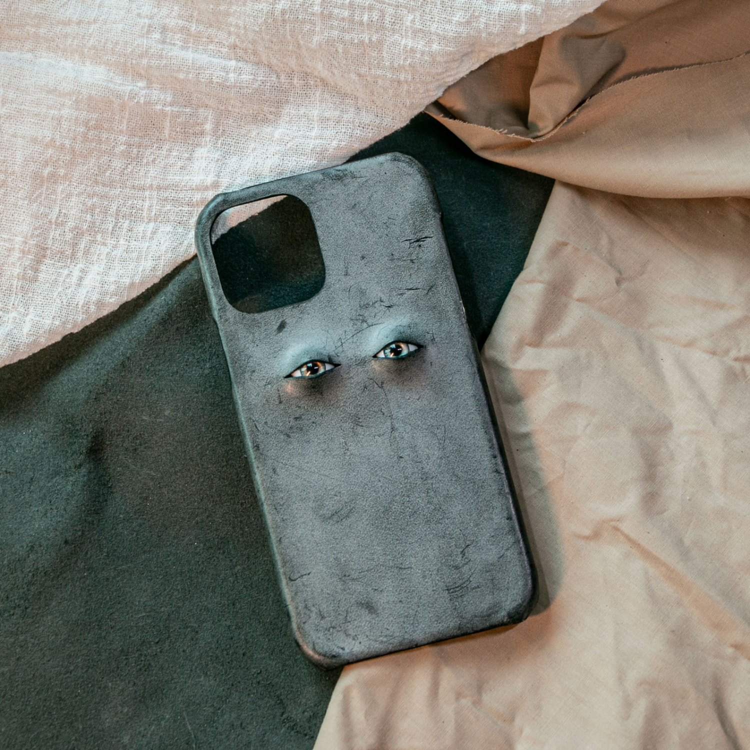 Handcrafted Vintage Leather Eye Phone Case – FancyAdd