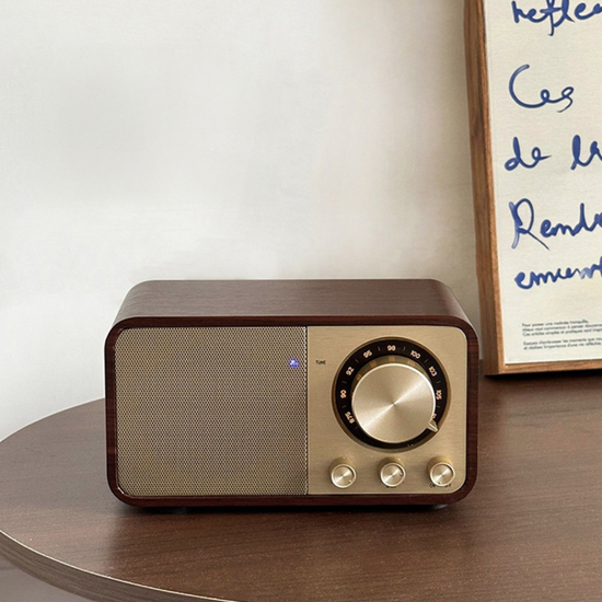 Walnut Retro Bluetooth Speaker Radio – FancyAdd