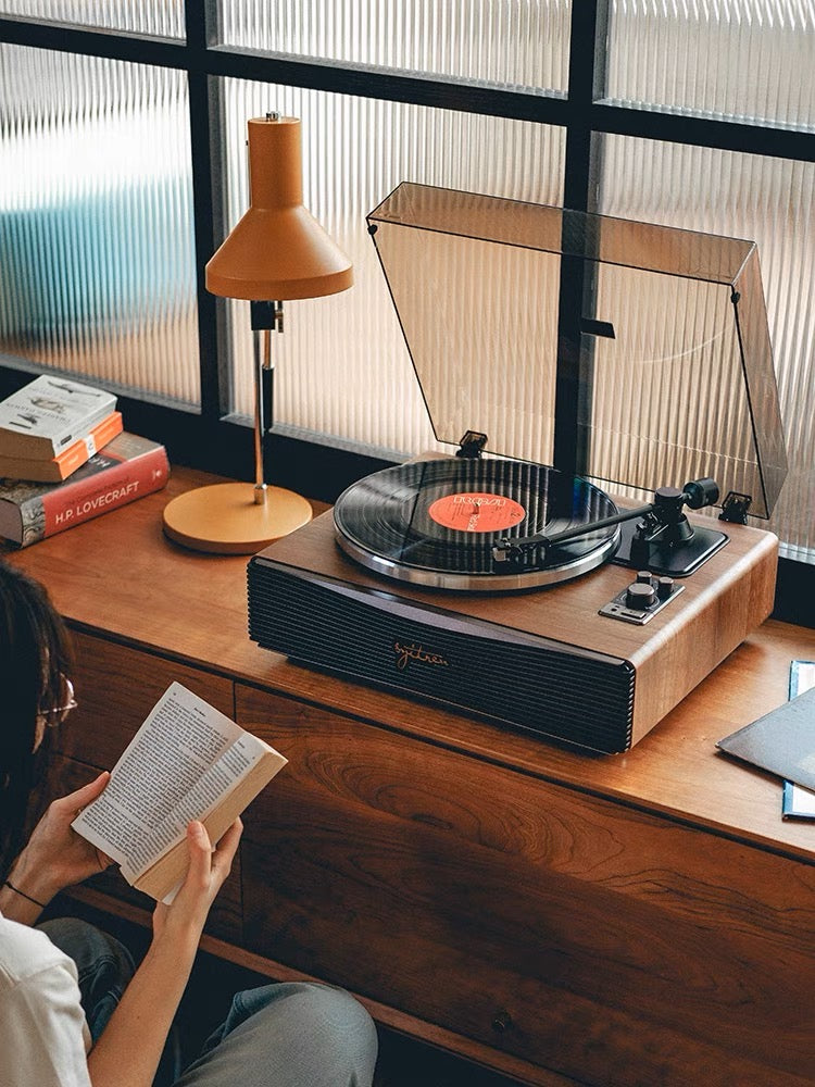 Retro Vinyl Record Player with Bluetooth Audio Speaker – FancyAdd