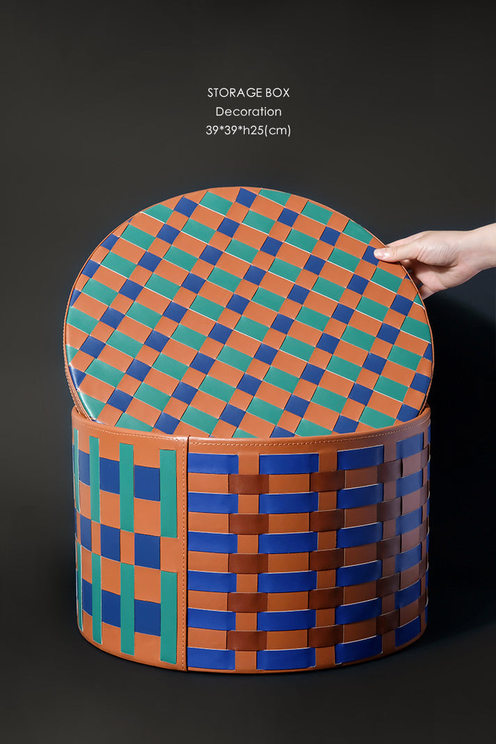 Woven Checkered Storage Box – Fancyadd