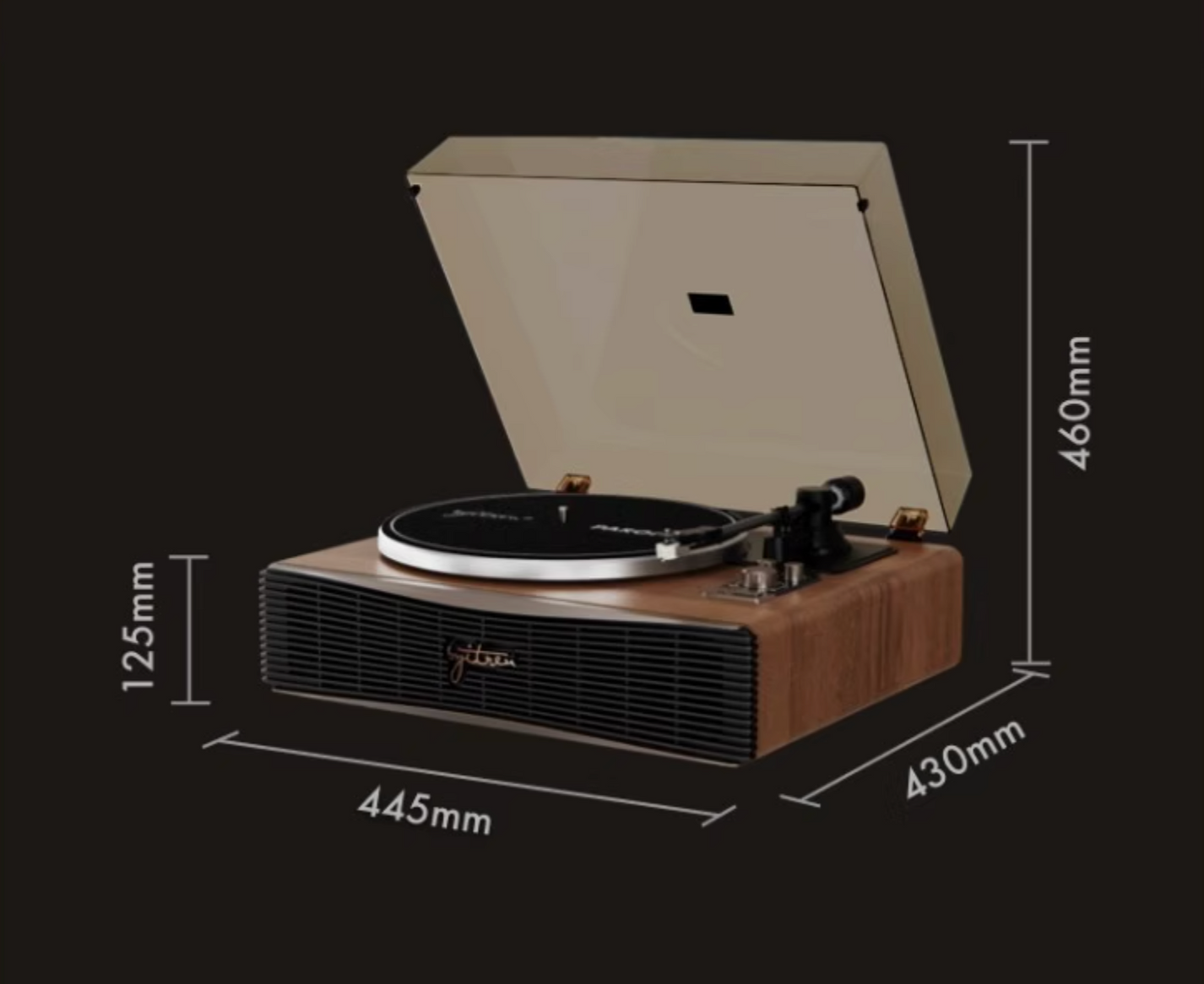Retro Vinyl Record Player with Bluetooth Audio Speaker – FancyAdd